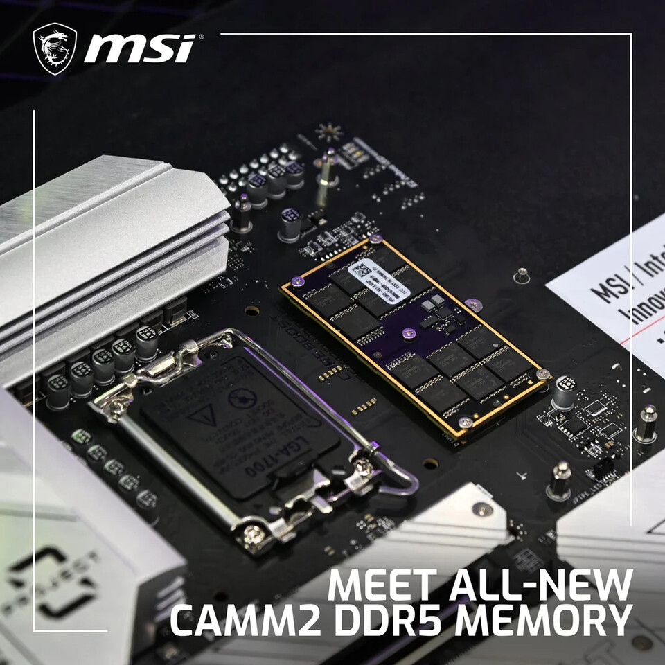 CAMM2? 메모리를 눕혔더니… 속도 빨라지고 CPU 냉각도 유리