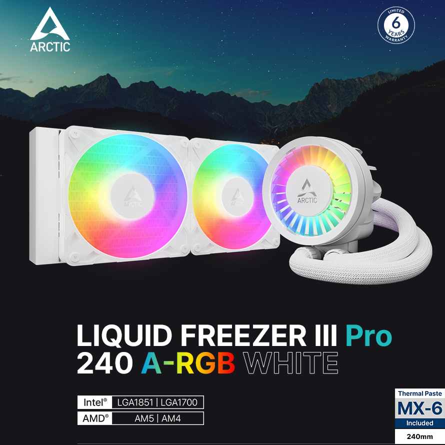 서린씨앤아이, ‘ARCTIC Liquid Freezer Ⅲ PRO’ 화이트 컬러 추가